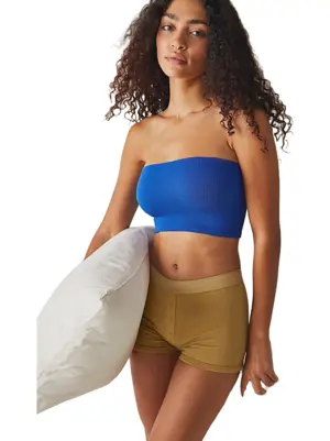 Free People Adrienne Bandeau Top Blue