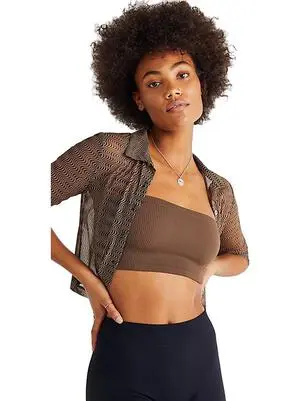 Free People Adrienne Bandeau Top Chocolate