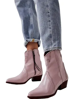 Free People Western Ankle Boots Orchid