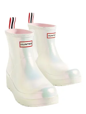 Hunter Hunter Play Short Nebula Wellies Silver