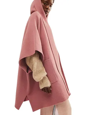 Free People Hooded Knit Duster - Orchid