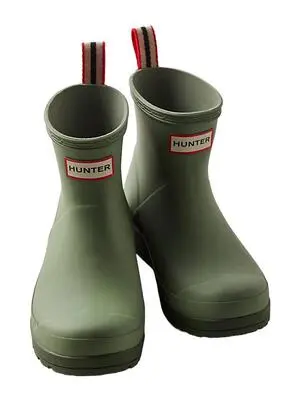 Hunter Play Short Wellies Oil Green