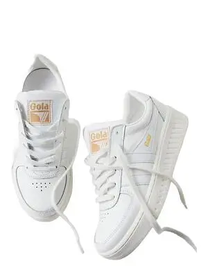 Gola Grandslam Leather Sneakers - White/white/white