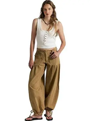 Free People We The Free Lotus Balloon Jeans - Mustard