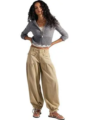 Free People We The Free Lotus Balloon Jeans - Neutral