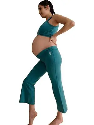 Free People FP Movement Hot Shot Crop Flare Pants Hydro