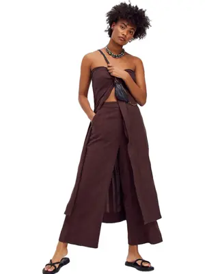Free People Free People Banita Set Cocoa Bean