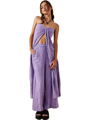 Free People Free People Banita Set Violet Tulip