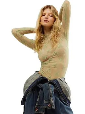 Free People Free People Lady Lux Layering Top Luna Moth