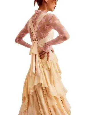 Free People Free People Lady Lux Layering Top Pink Lemon