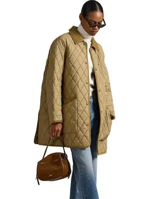 Ralph Lauren Quilted Barn Jacket Desert Khaki