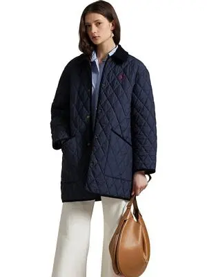 Ralph Lauren Quilted Barn Jacket Rl Navy
