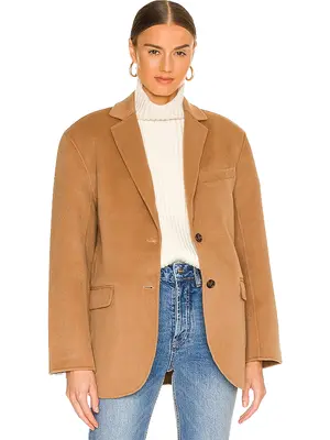 ANINE BING Quinn Blazer Camel