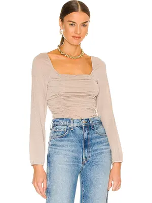 BCBGENERATION BCBGeneration Square Neck Metallic Top