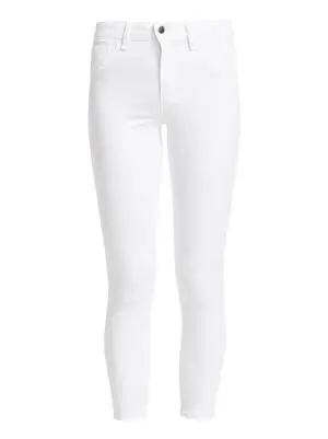 L'Agence Margot High-rise Ankle Skinny Jeans - White