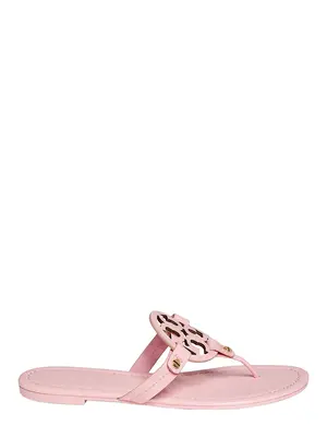 Tory Burch Women's Miller Leather Thong Sandals - Violet Blanc  Pink