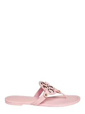 Tory Burch Miller Leather Thong Sandals Pink