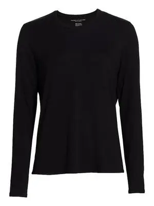 Majestic Filatures Soft Touch Long Sleeve Tee - Noir
