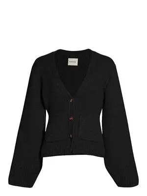 Khaite Scarlett Cashmere Cardigan Black