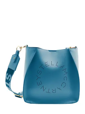 Stella McCartney Stella McCartney Logo Crossbody Bag Teal