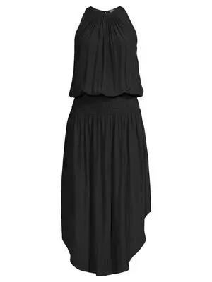 Ramy Brook Audrey Blouson Midi-dress - Black