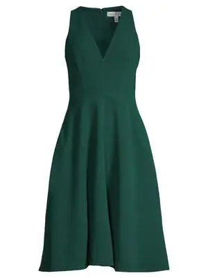 DRESS THE POPULATION Catalina Fit & Flare Dress