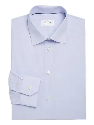 Eton Slim-fit Fine Striped Dress Shirt - Blue