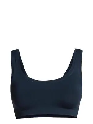 Hanro Touch Feeling Crop Top Deep Navy