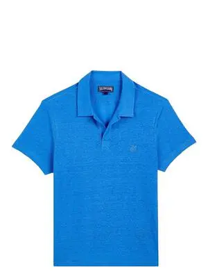 Vilebrequin Pyramid Linen Polo Shirt - Faience