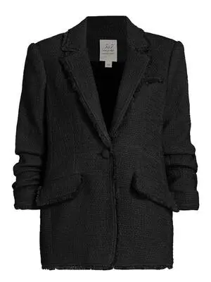 Cinq À Sept Khloe Boucle Blazer Black