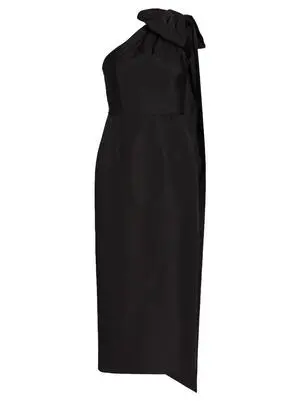 Alexia Maria Anne Silk Faille Dress - Black