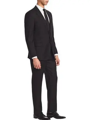Emporio Armani G-line Super 130s Wool Two-button Slim-fit Suit - Black