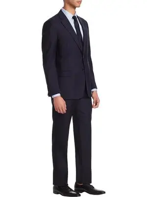 Emporio Armani G-line Super 130s Wool Two-button Slim-fit Suit - Navy