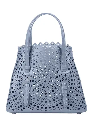 Alaïa Alaïa Mina 25 Perforated Leather Tote Embrun