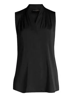 Kobi Halperin Mila Sleeveless Silk-blend Blouse Black