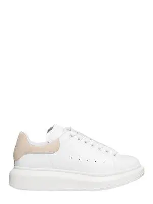 Alexander McQueen 's Oversized Embossed Logo Colorblocked Suede Sneakers Pastel