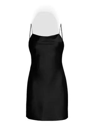 Alice + Olivia Harmony Mini Slip Dress - Black