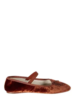 LOEFFLER RANDALL Leonie Leather Ballet Flats Spice