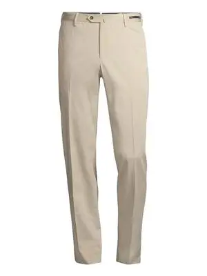 PT TORINO Slim-fit Silk-blend Silkochino Trousers Sand