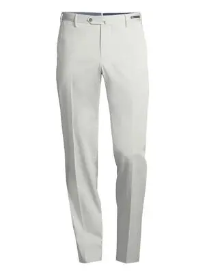 PT TORINO Slim-fit Silk-blend Silkochino Trousers Stone