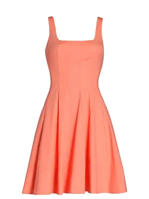 Staud Wells Mini Dress Grapefruit
