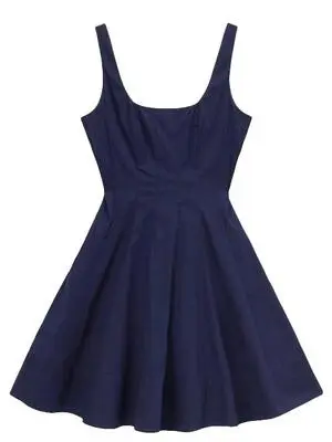 Staud Wells Mini Dress - Navy
