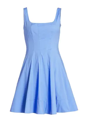 Staud Wells Mini Dress Sky