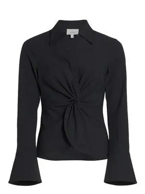 Cinq À Sept Mckenna Twist-front Blouse - Black