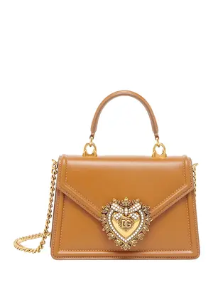 Dolce & Gabbana Dolce & Gabbana Devotion Top Handle Bag Caramel