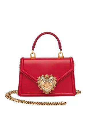 Dolce & Gabbana Dolce & Gabbana Devotion Top Handle Bag Red