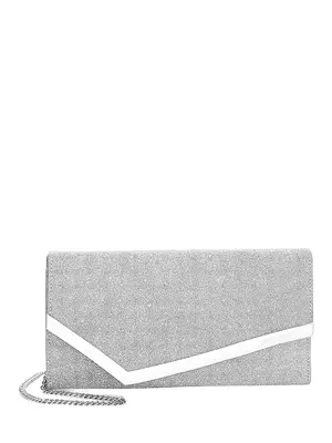JIMMY CHOO Jimmy Choo Emmie Clutch Silver