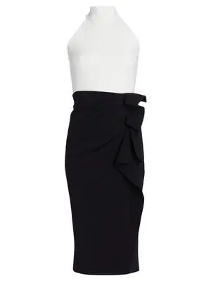 Chiara Boni La Petite Robe Aadiel Bic Halter Dress - White Black
