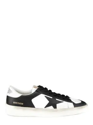 GOLDEN GOOSE Stardan Leather Sneakers - White Black