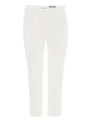 ALEXANDER MCQUEEN Leaf Crepe Cigarette Trousers